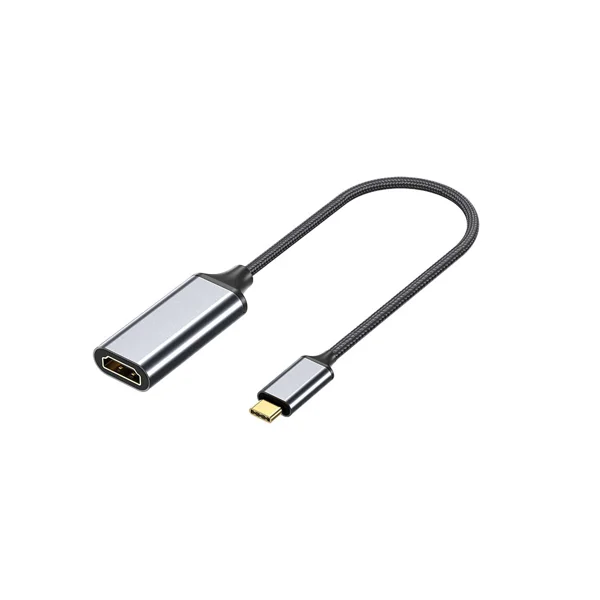 Zore QG05 8K 60 Hz Görüntü Kalitesi Type-C to HDMI Dönüştürücü 15cm Gri ...